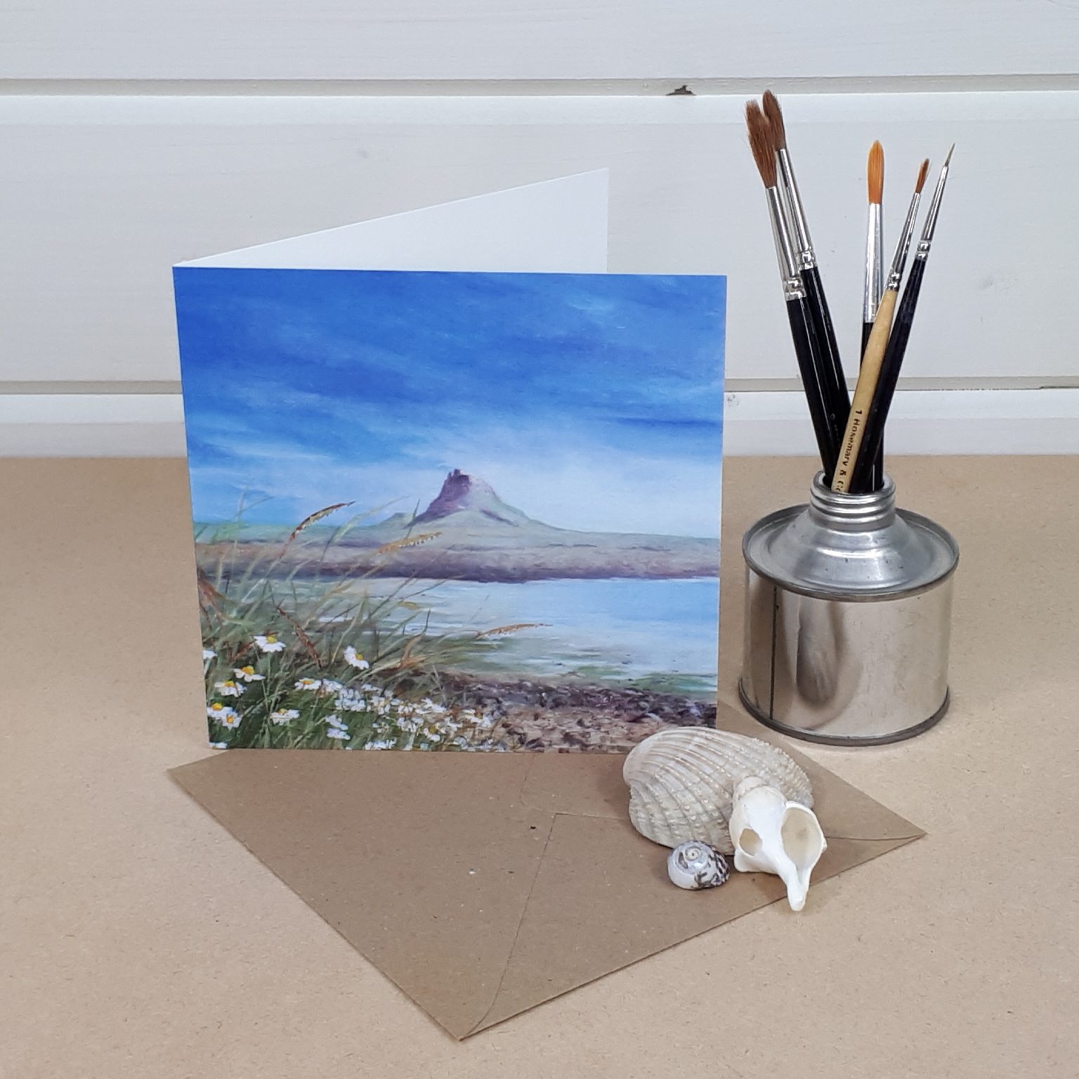 Solitude - a Lindisfarne greetings card - Ingrid Hill Art